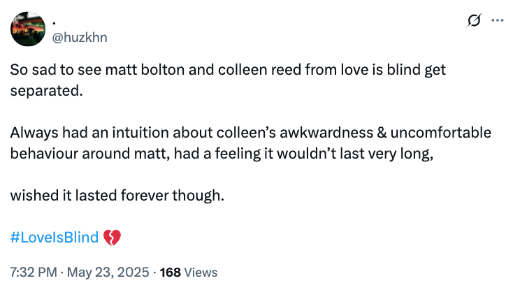 After Speculation, Matt And Colleen From "Love Is Blind" Confirmed They ...