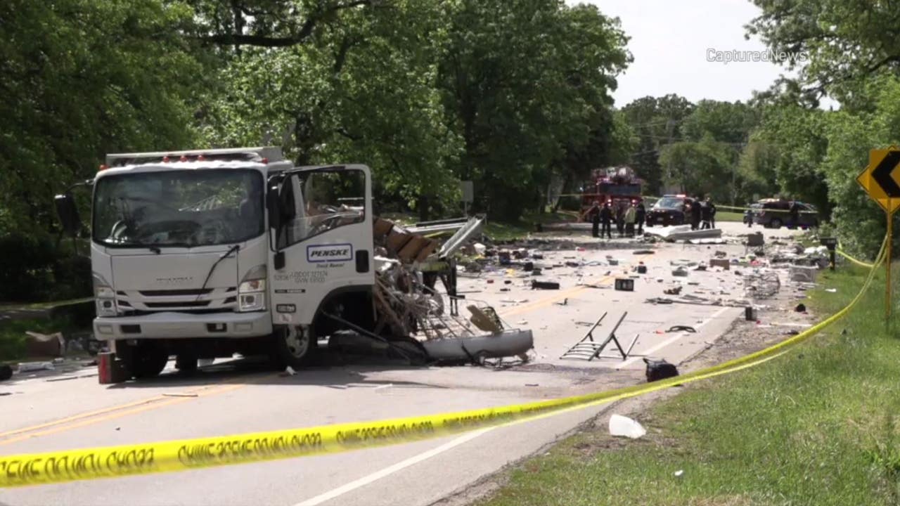 Truck explodes in Chicago’s western suburbs after crash, injuring ...