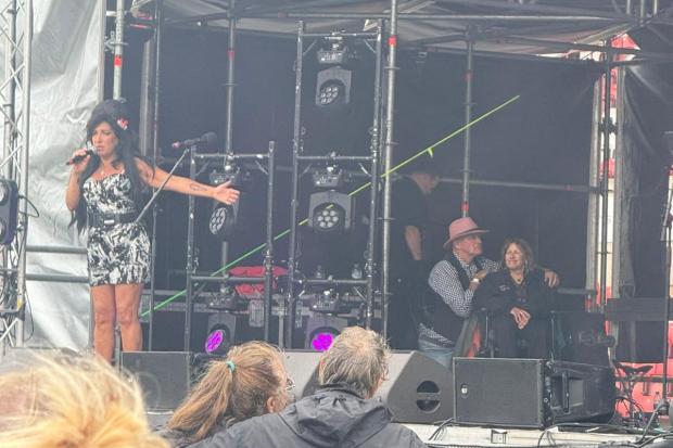 Amy Winehouse's mum spotted at Swindon event