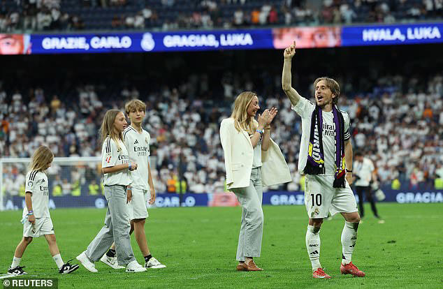 Real Madrid legend Luka Modric bids emotional farewell to The Bernabeu