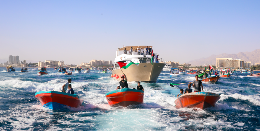 Gulf of Aqaba organises Independence Day boat parade