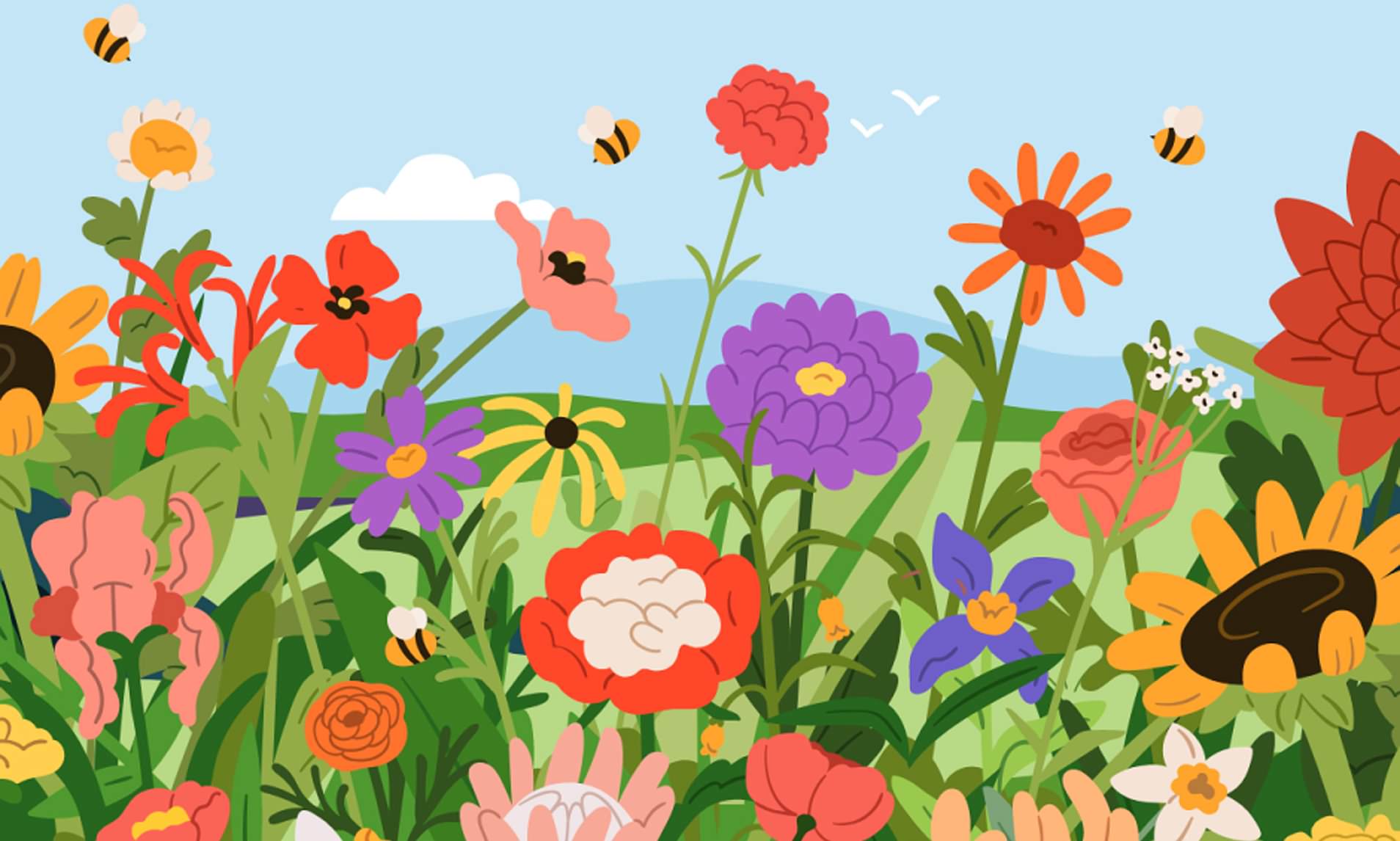 Optical illusion sees letters spelling 'nectar' hidden in garden - can ...