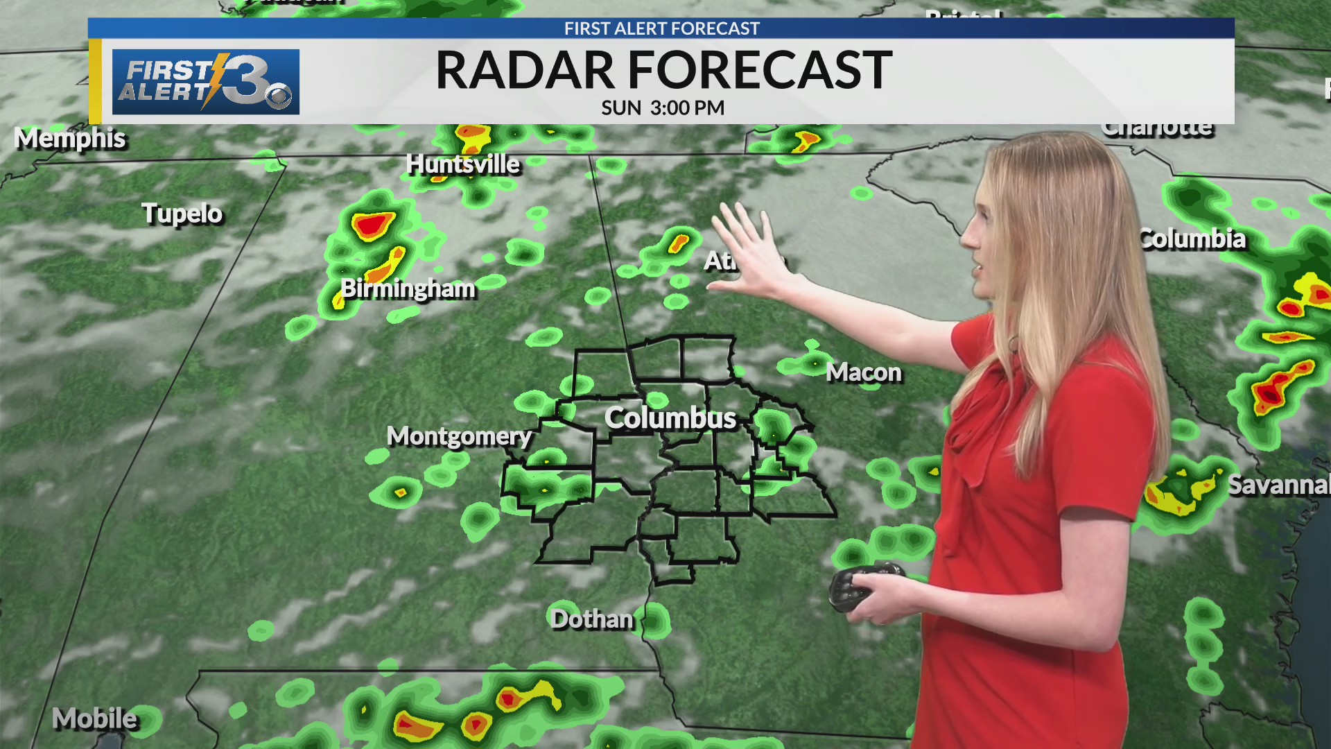 Kaylee Barbee Saturday Evening Weather