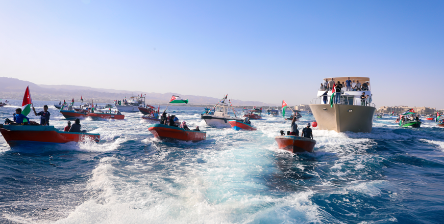 Gulf of Aqaba organises Independence Day boat parade