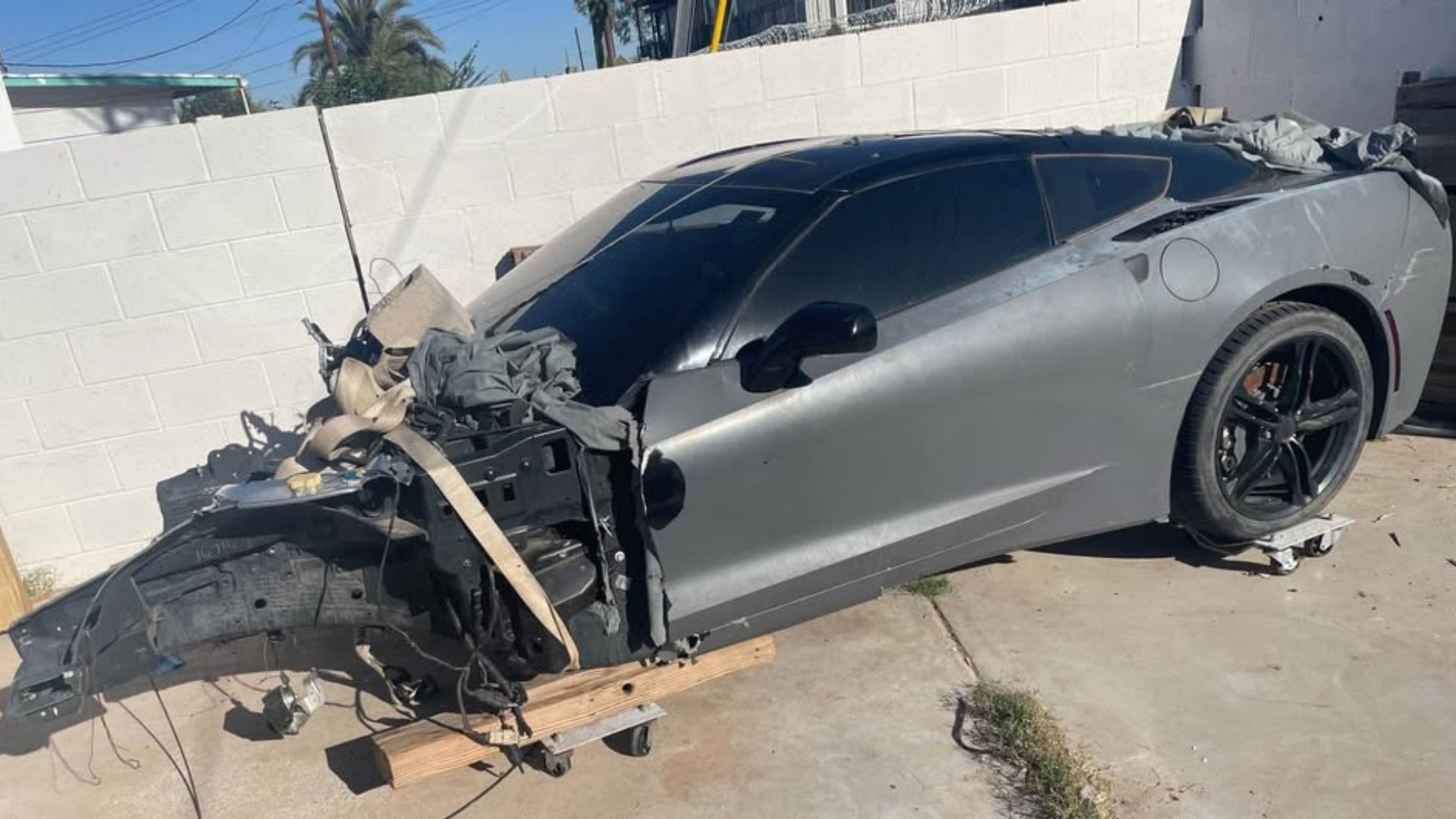 Somehow, This C7 Corvette Has A Clean Title