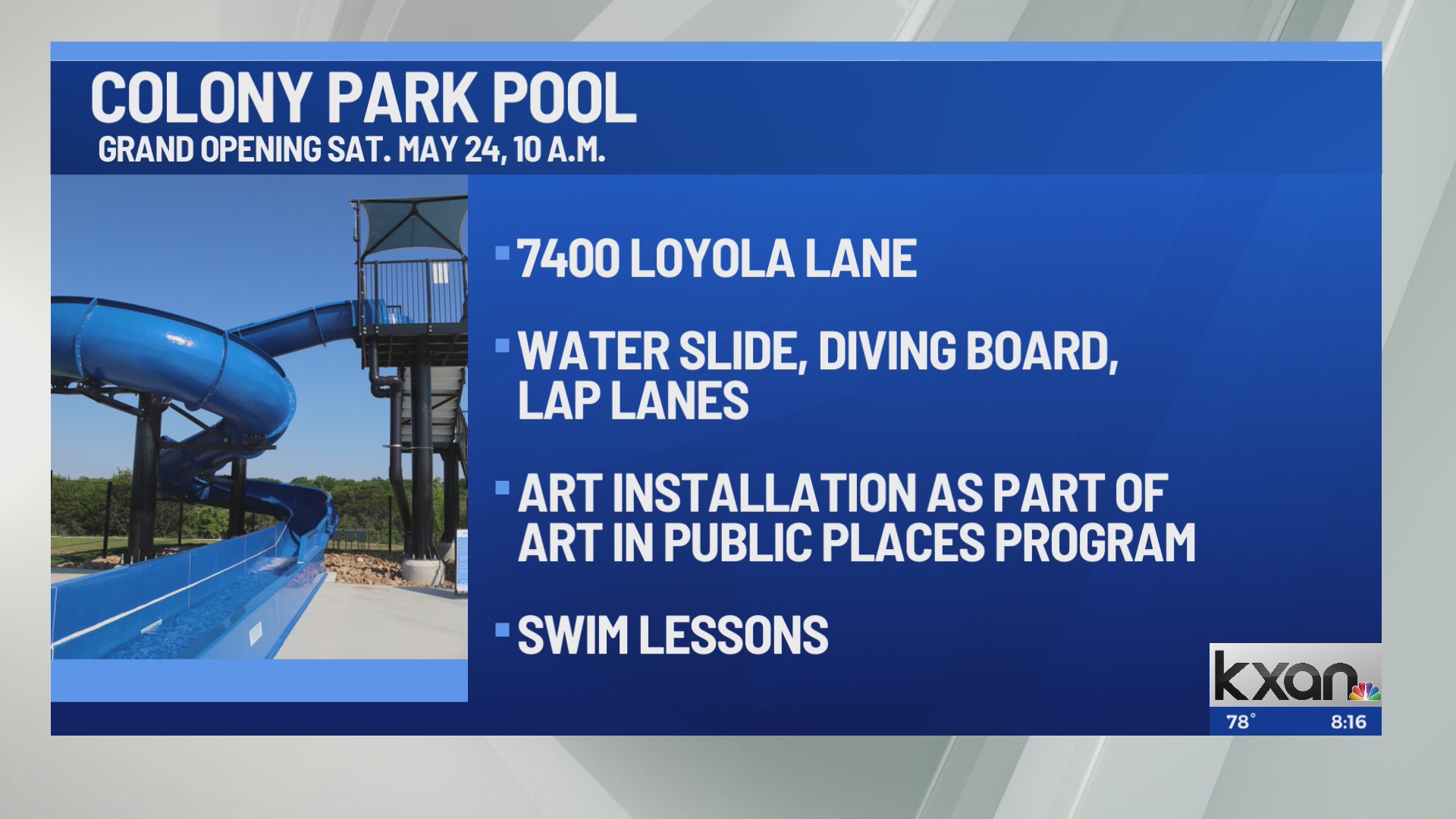 Colony Park Pool Opening