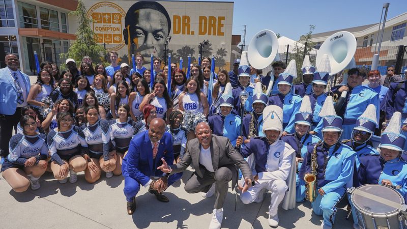 Dr. Dre helps open new Compton high school