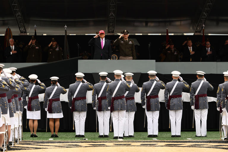 Trump at West Point graduation lauds "Golden Age" as anti-DEI and pro ...