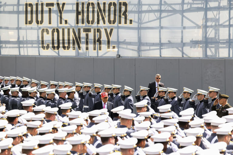 Trump at West Point graduation lauds "Golden Age" as anti-DEI and pro ...