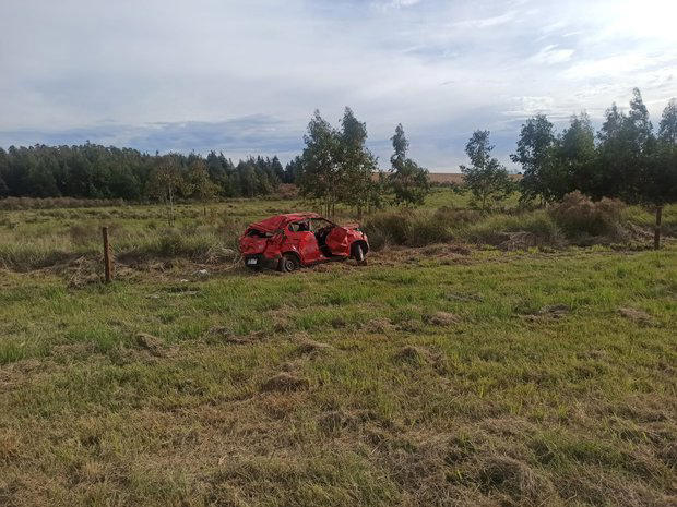 Soriano: un hombre murió después de despistar con su auto en la ruta 55