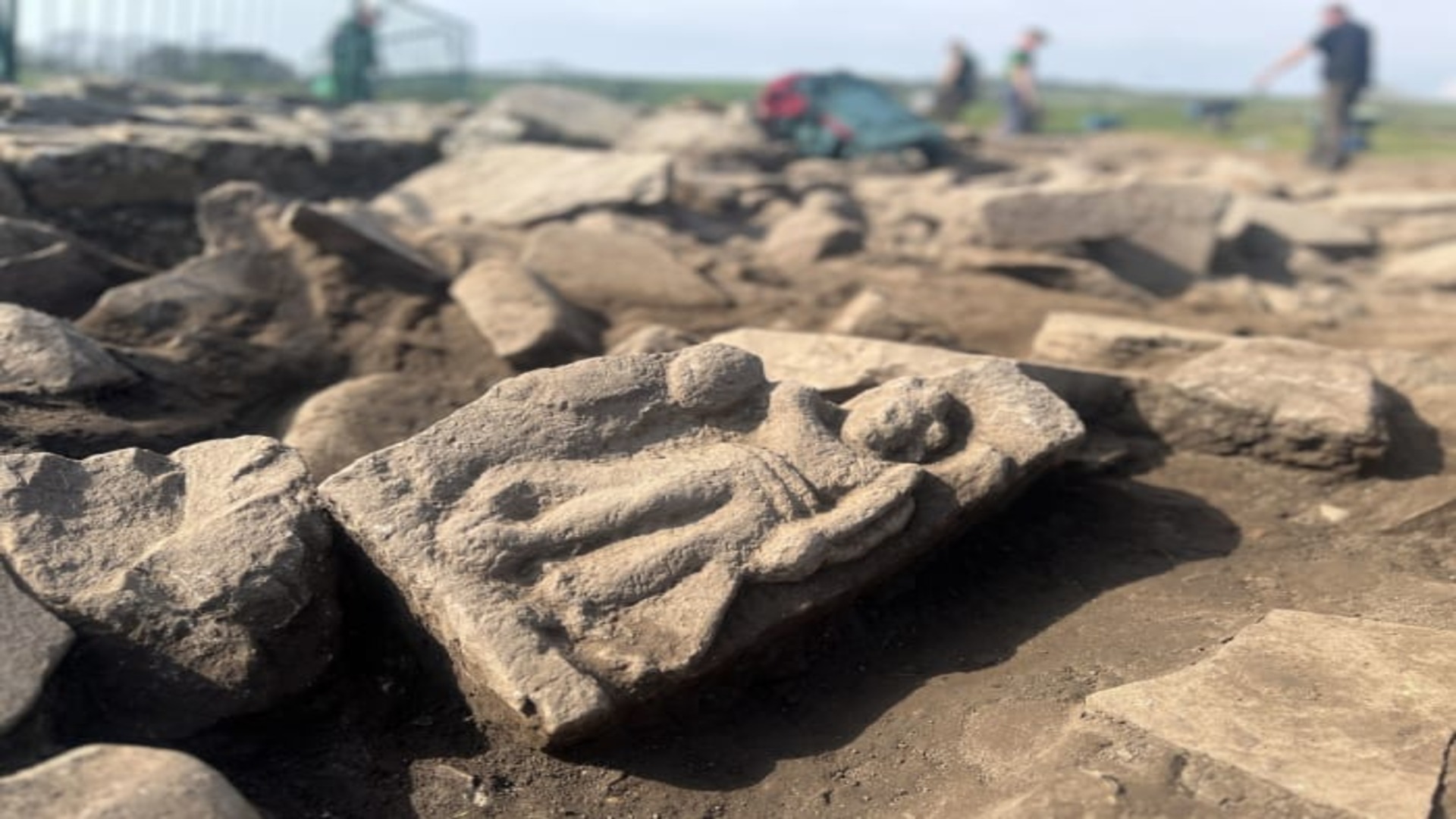 2,000-year-old relief of goddess Victory found in rubble on ancient ...