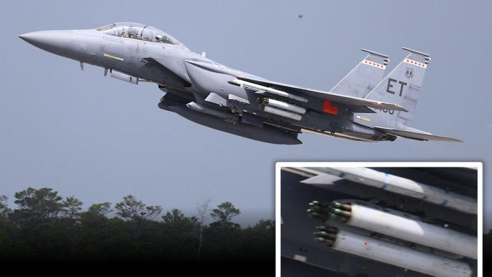 New Photos of F-15Es Testing Laser-Guided APKWS Rockets at Eglin AFB