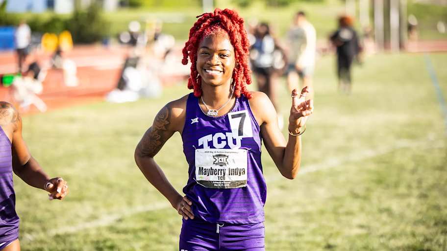 TCU Track and Field's Indya Mayberry Named Big 12 Outstanding Freshman