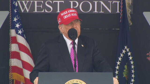 Trump delivers commencement address to West Point graduates