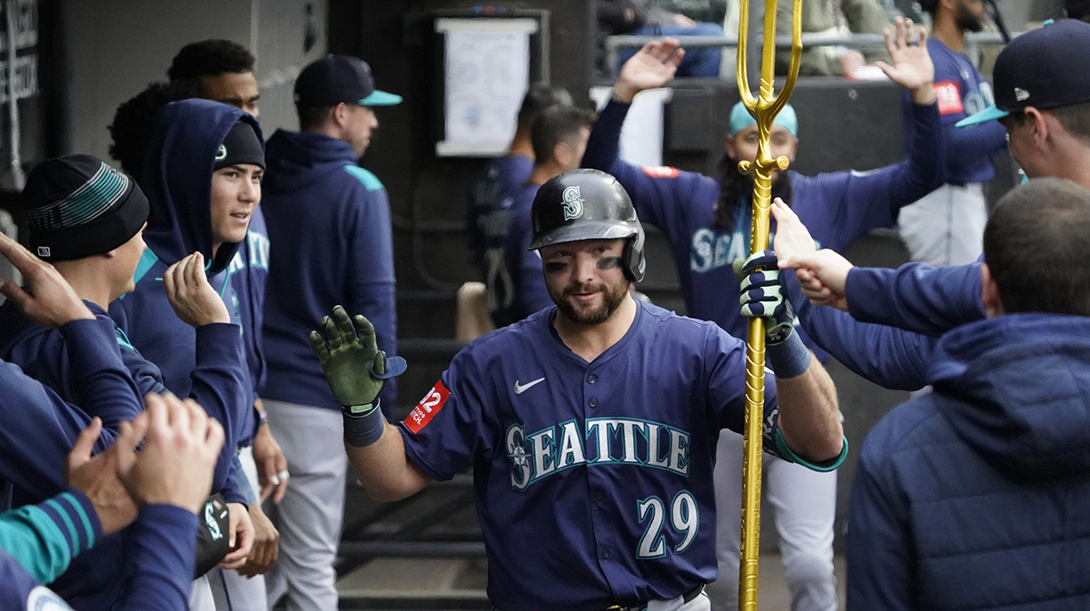 Mariners catcher sits atop MLB statistics leaderboard after scorching start