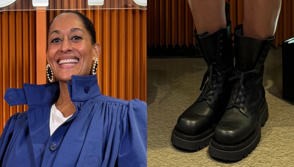 Here's Why Tracee Ellis Ross Used a Height-illusion Styling Hack in Bottega Veneta Boots for ...