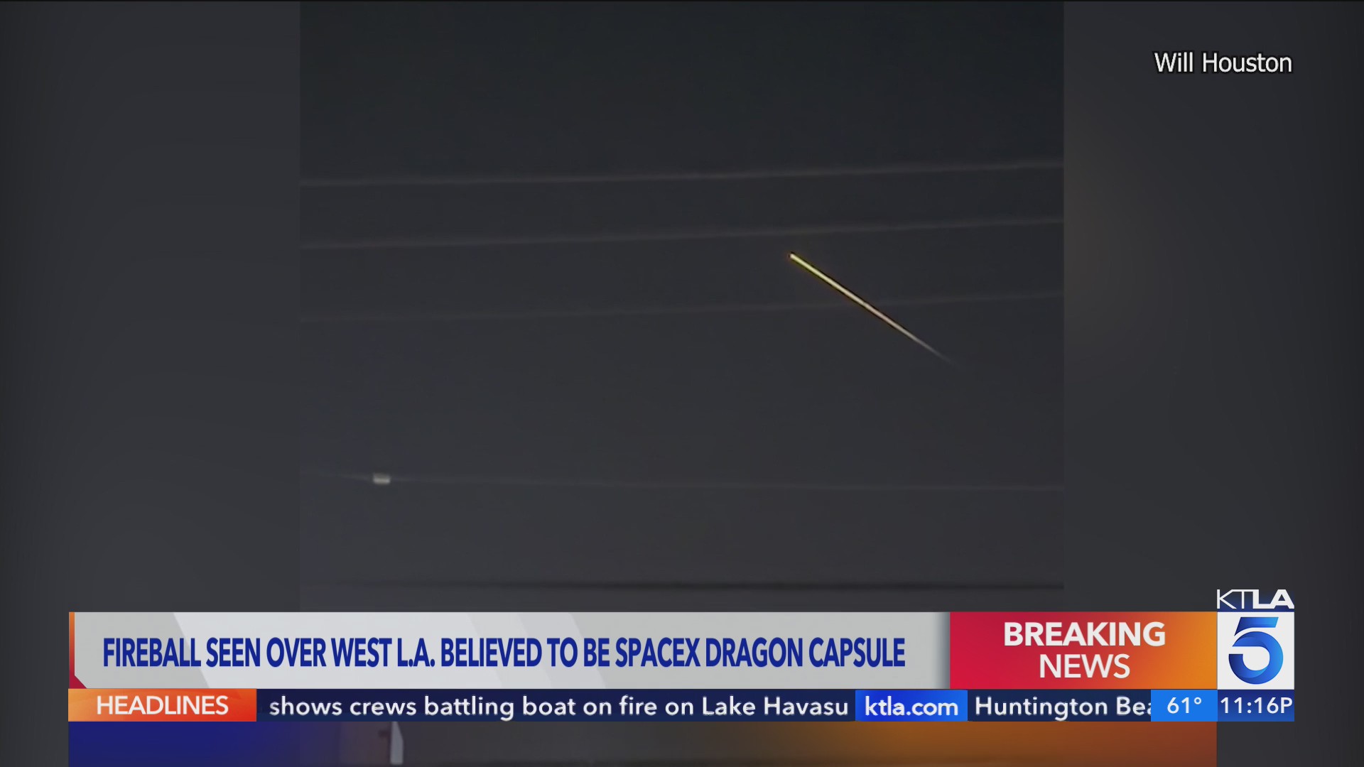 SpaceX mission sends sonic boom across SoCal