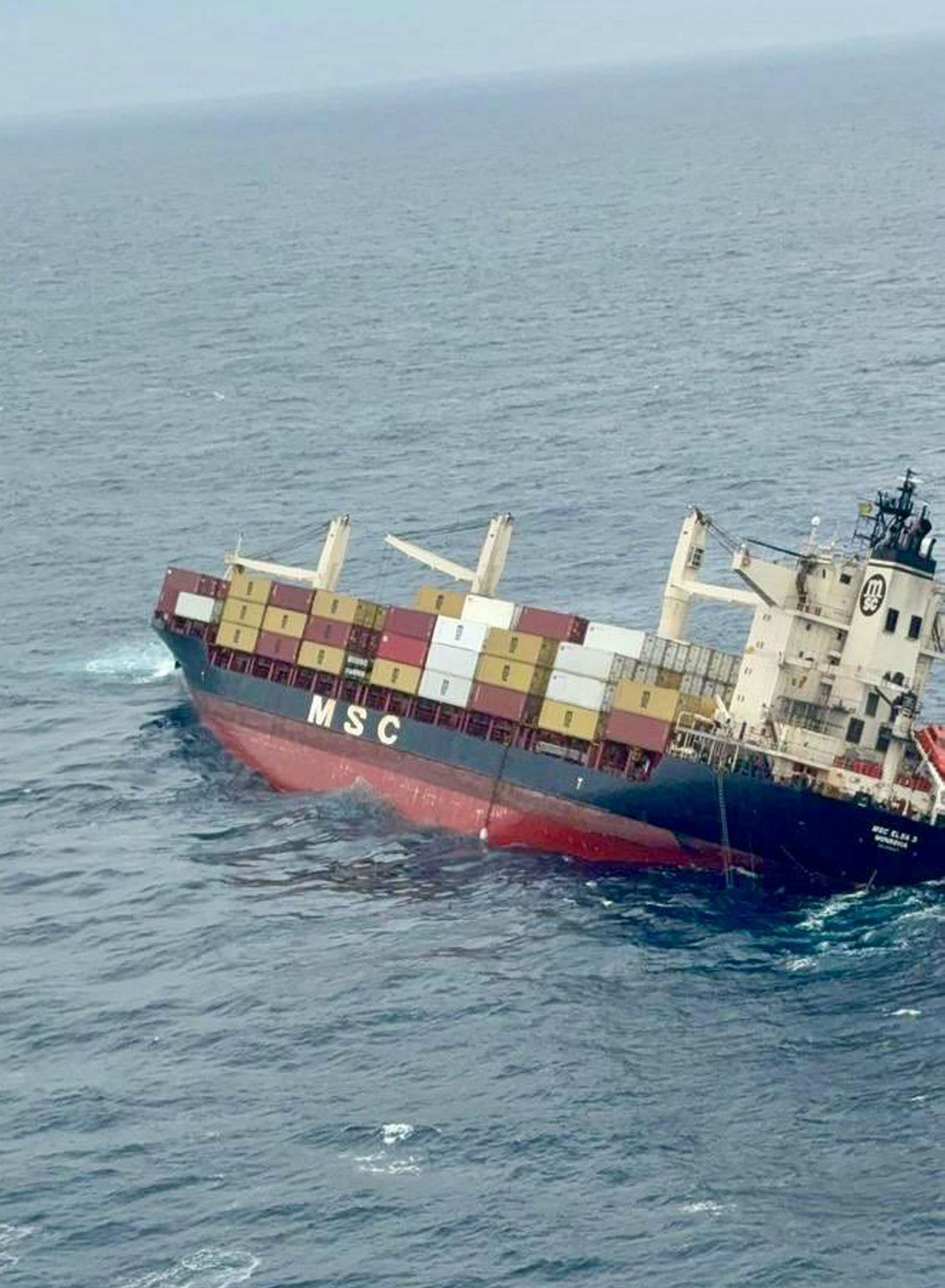 Containers from sunken Liberian ship wash ashore in Kerala