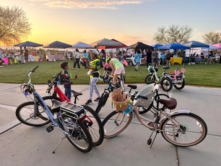 Las Vegas valley comes together to light up the night at Glow Bike Ride