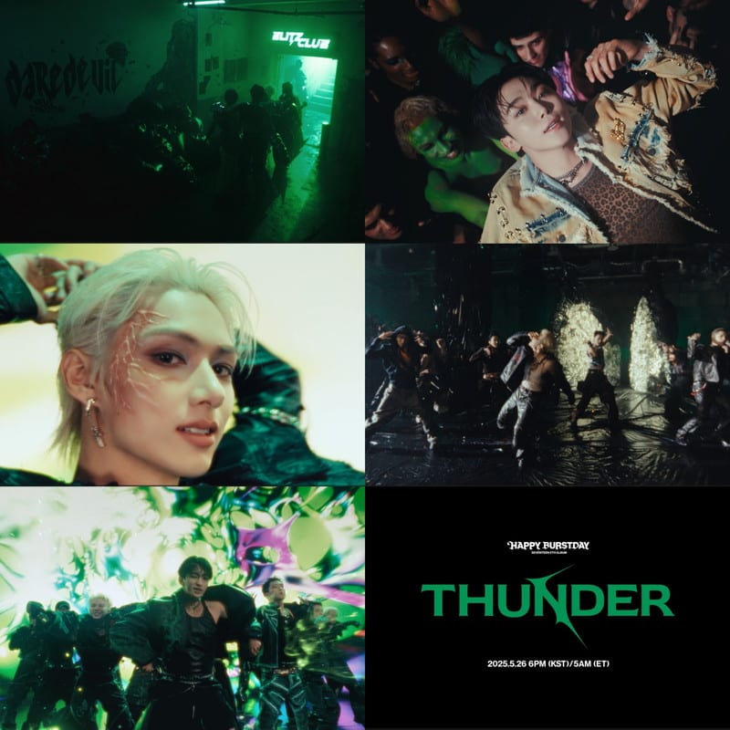 SEVENTEEN、華やかなビジュアル＆パフォーマンスの「THUNDER」MVティザー公開