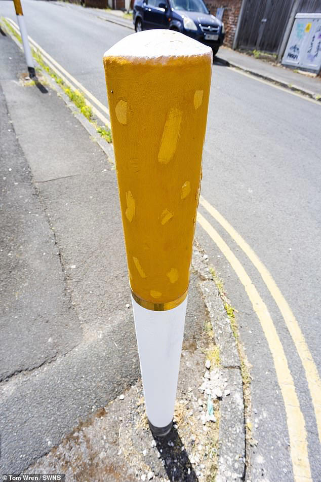 Graffiti artist who transformed bollards into giant cigarettes sparks row