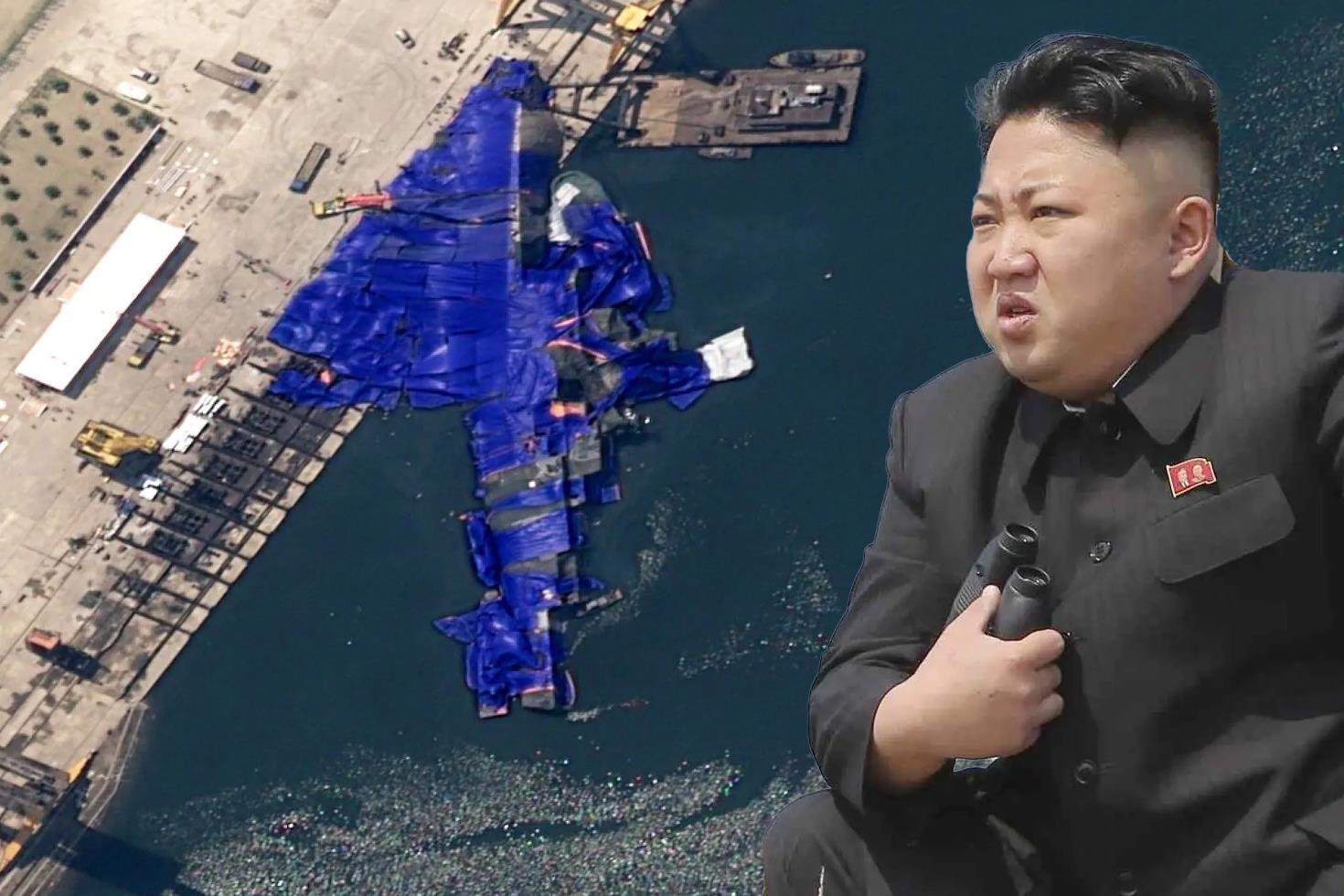 5 bin tonluk savaş gemisi Kim'in gözleri önünde düştü