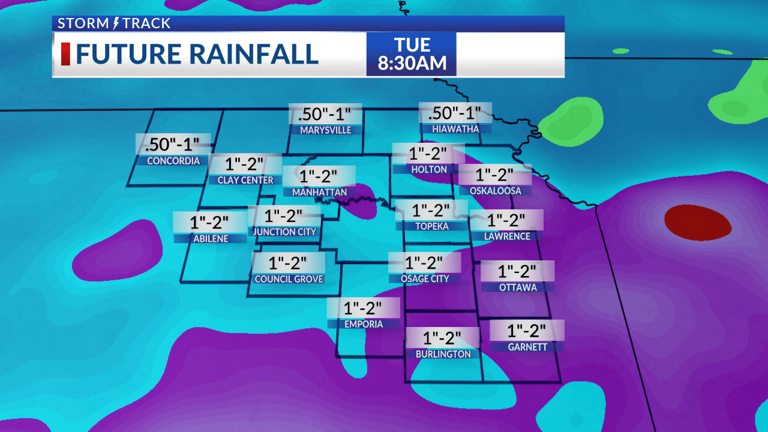 Overnight rain returns, scattered showers linger into Sunday