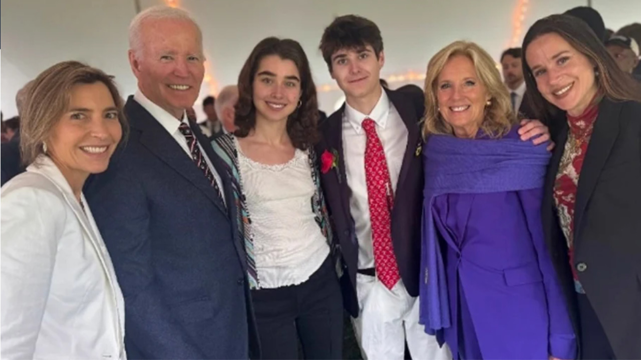 Joe Biden attends grandson's high school graduation in first public ...