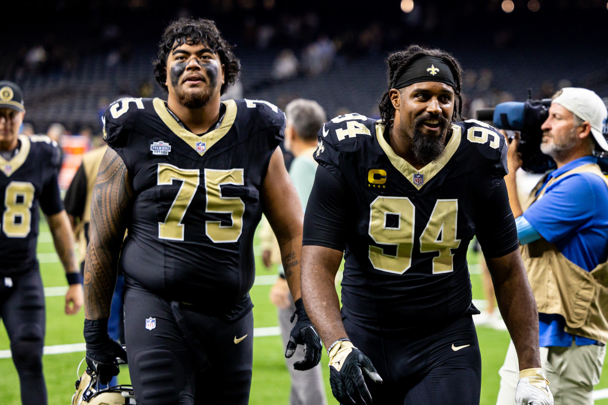Saints OT Taliese Fuaga calls his own teammate a bully in the best way ...