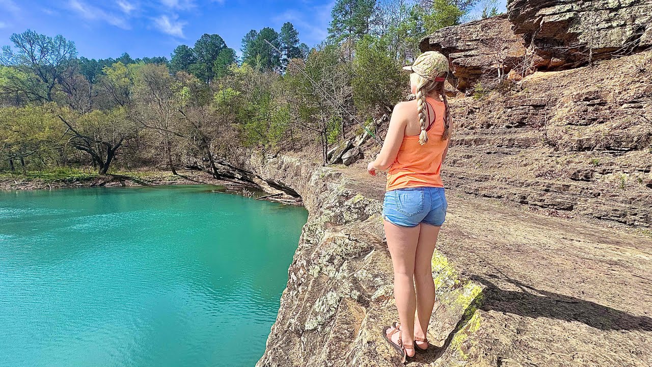 Snake bite occurs while fishing remote mountain creek adventure