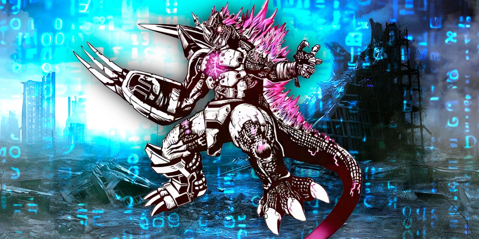 Godzilla's Official Digimon Redesign Is Metal as Hell (Literally)
