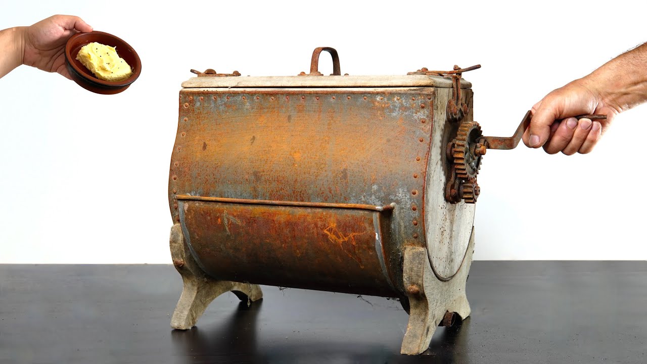 Giant Butter Churn Makeover