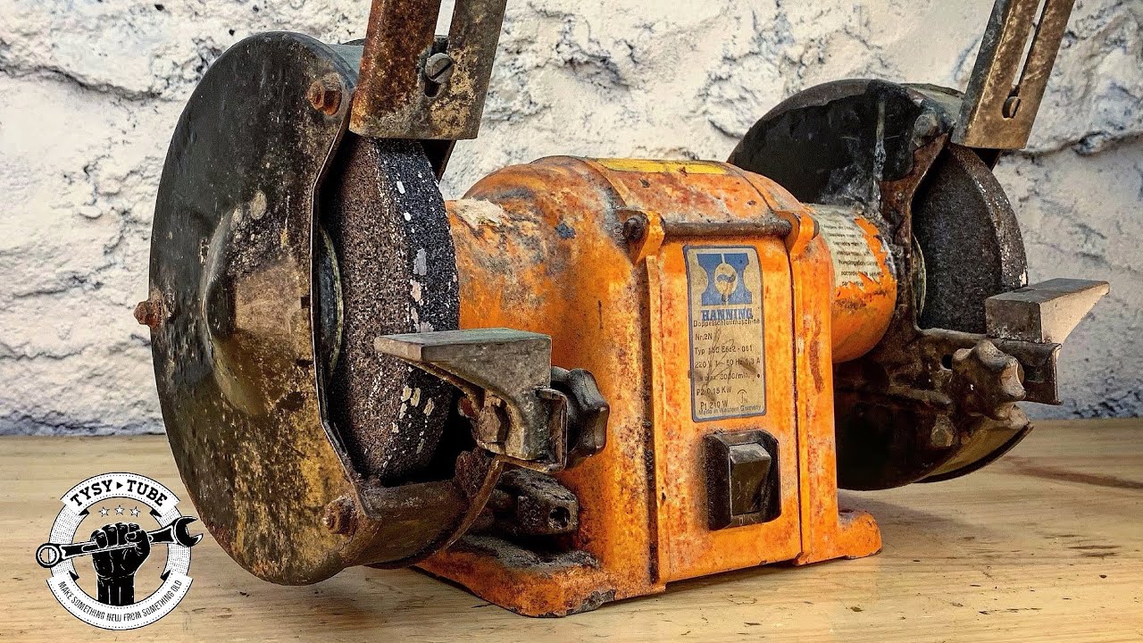 Rusty Bench Grinder Restoration Magic