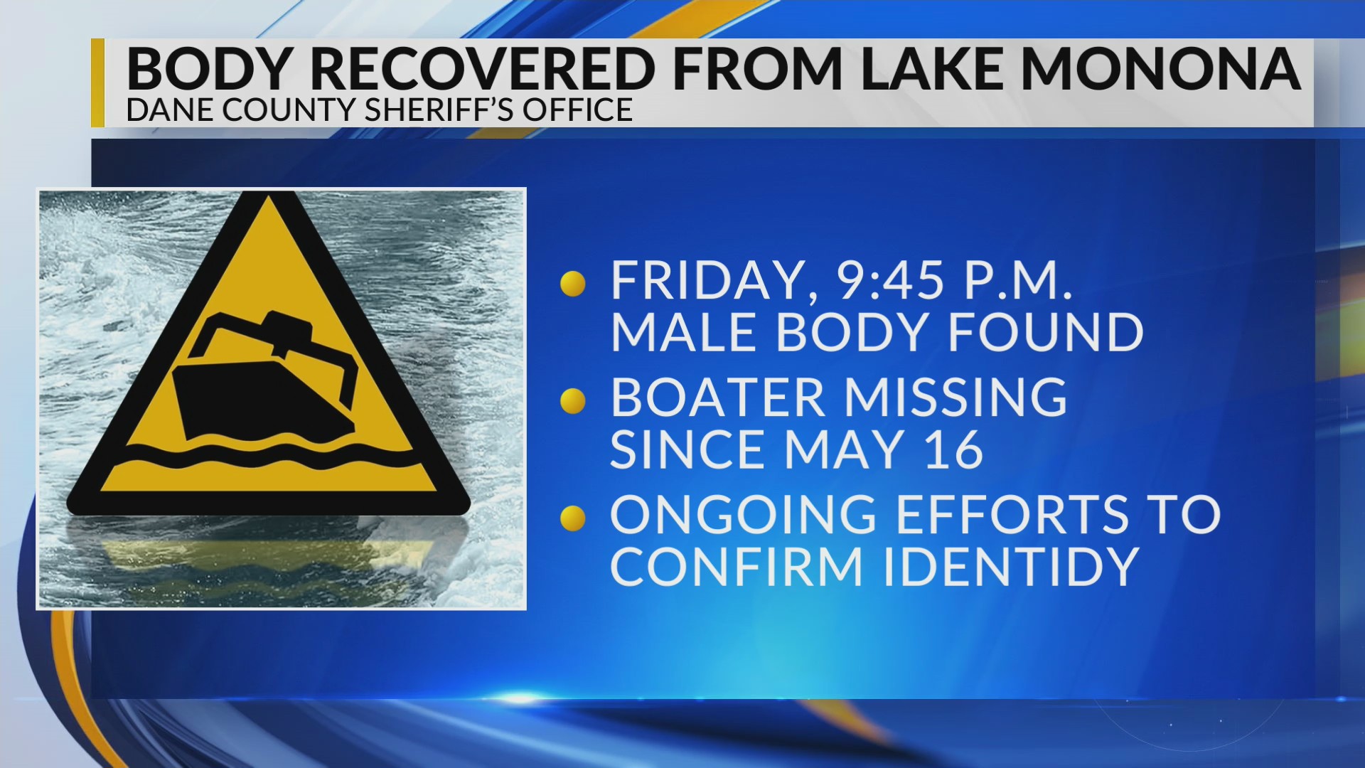 Body recovered from Wisconsin's Lake Monona during week-long search for ...