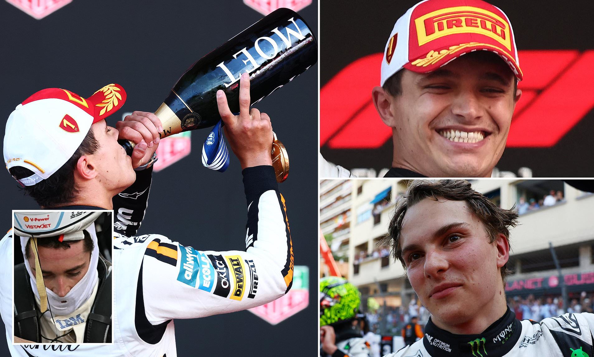 Lando Norris cruises to victory at the Monaco Grand Prix as the Brit ...
