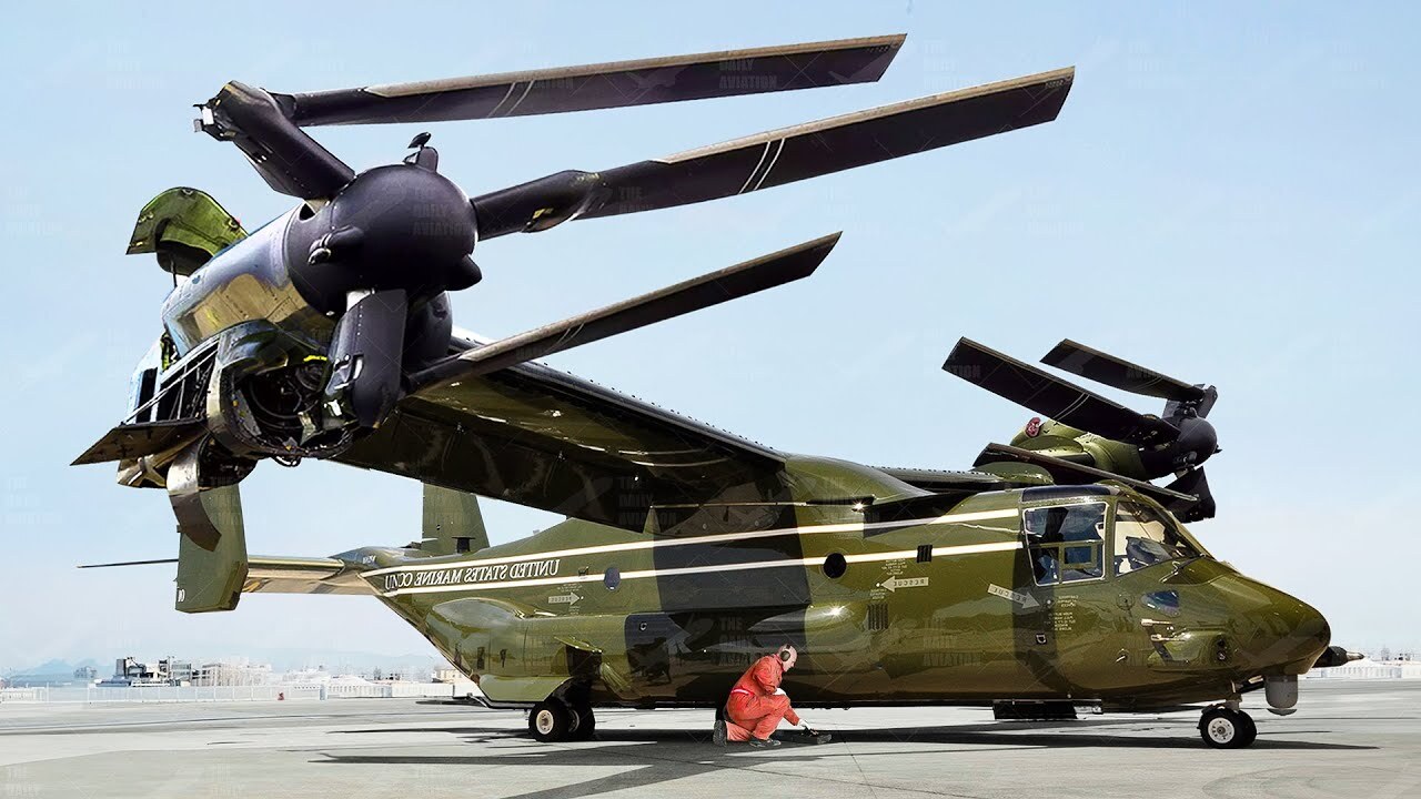 Preparing US President's Gigantic $90 Million Transformer Hybrid Helicopter