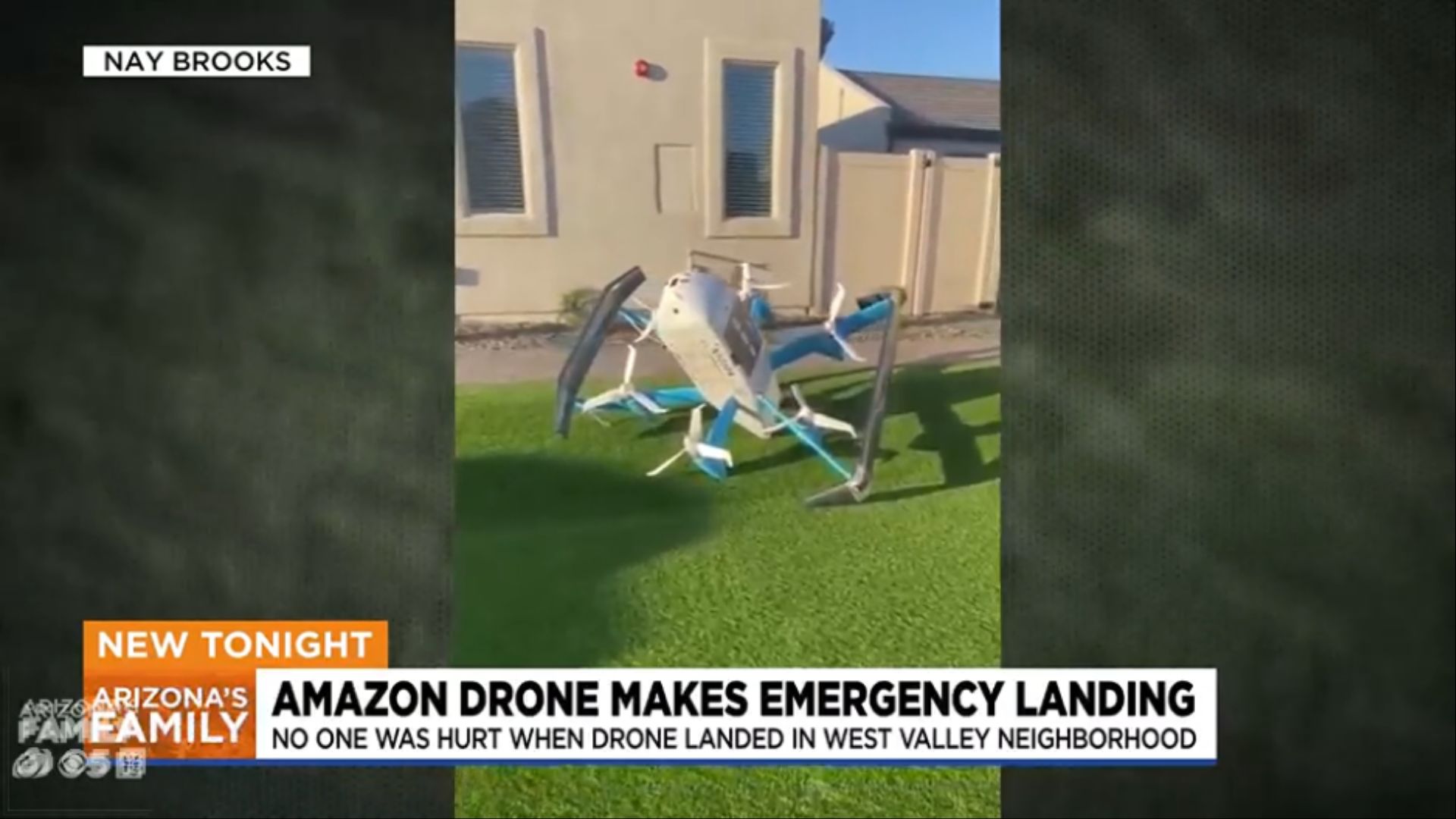 Amazon Delivery Drone Crashes In Phoenix