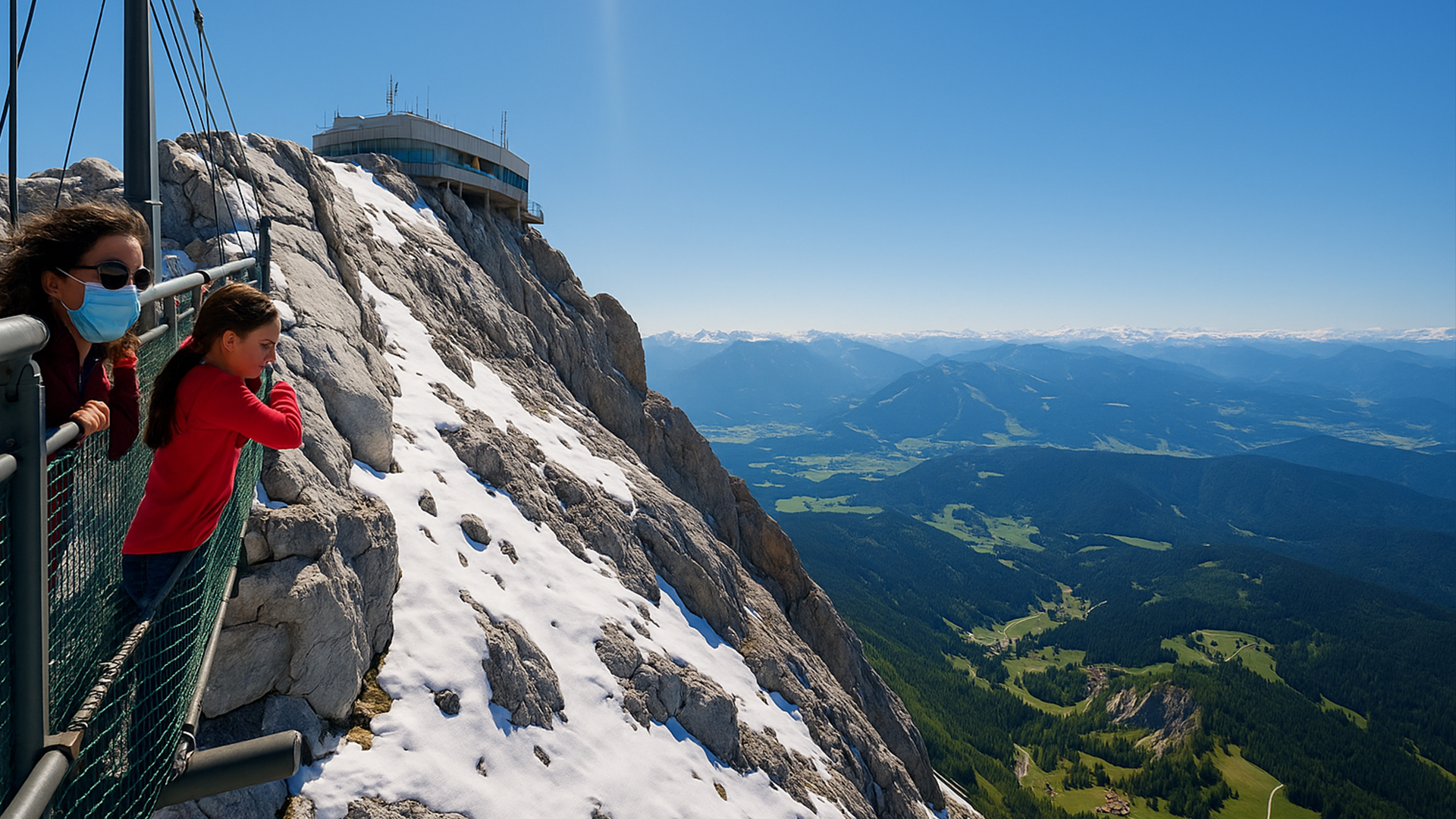 Dachstein Glacier Skywalk Austria (4K) | Top Alpine Viewpoint with ...