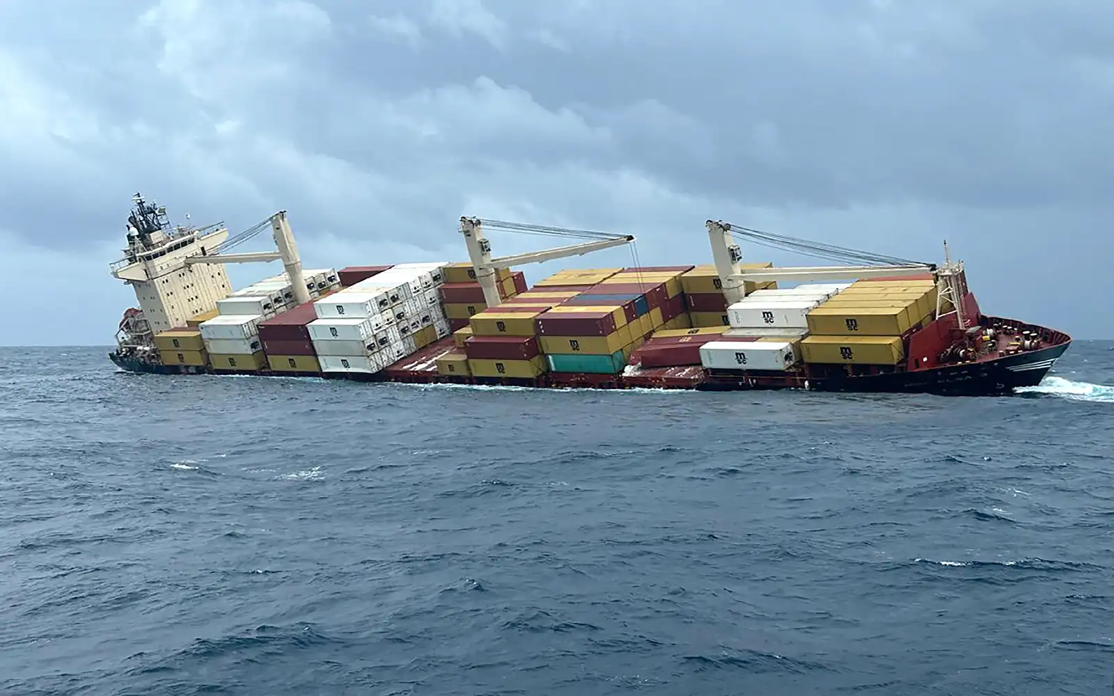 Container ship sinks off India’s south coast with hazardous cargo