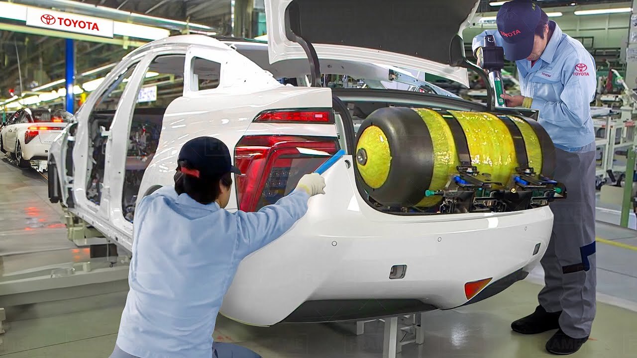 The process behind Toyota's hydrogen car production in Japan