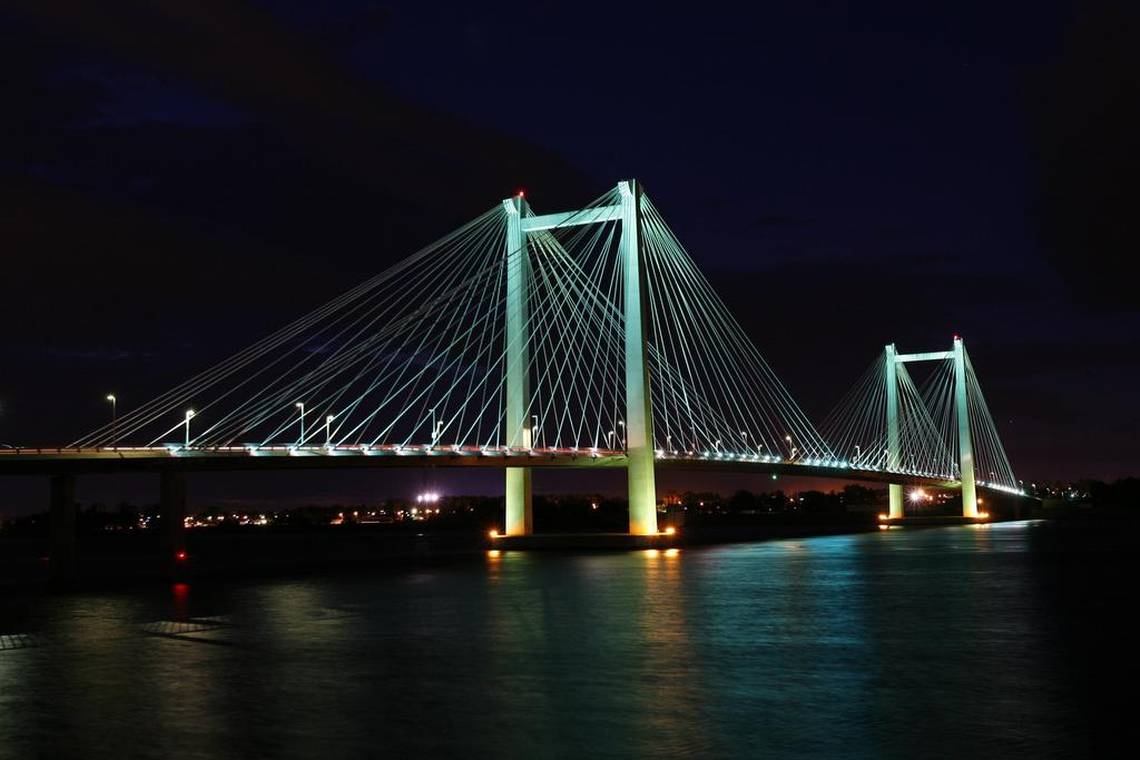 Iconic Tri-Cities cable bridge about to turn 50. Time for a flashy ...