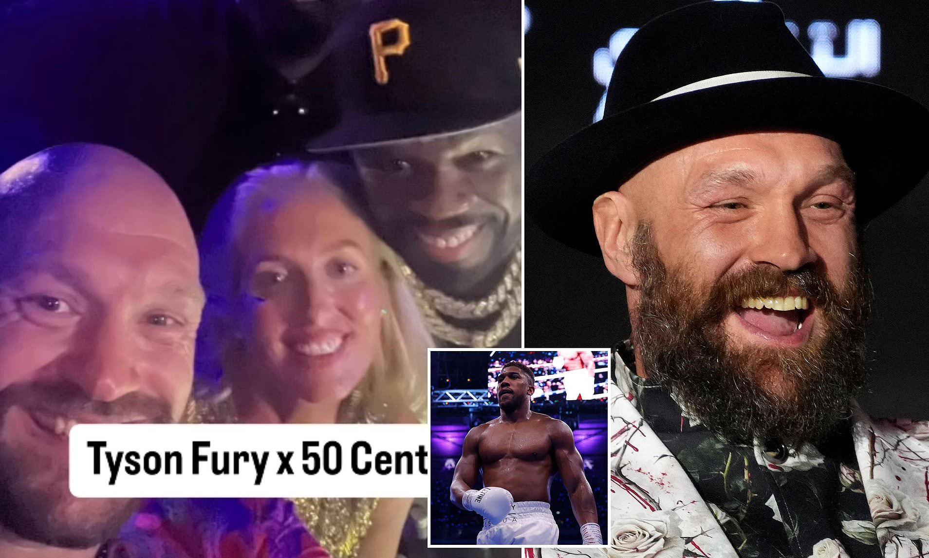 Tyson Fury and his wife Paris party with US rapper 50 Cent in Monaco ...