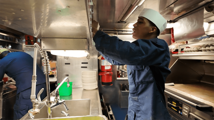 Submarine living: Close quarters & good food