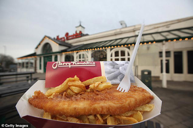 Thousands queue outside Harry Ramsden's for 7 PENCE fish and chips