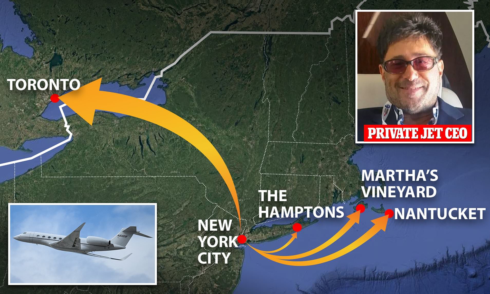 New York's super rich are using private jets like taxis as trips to ...