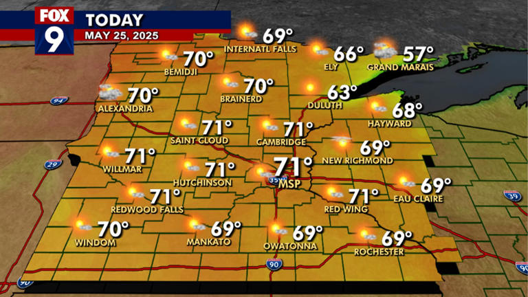 Minnesota weather: Gorgeous Sunday forecast, quiet Memorial Day ahead