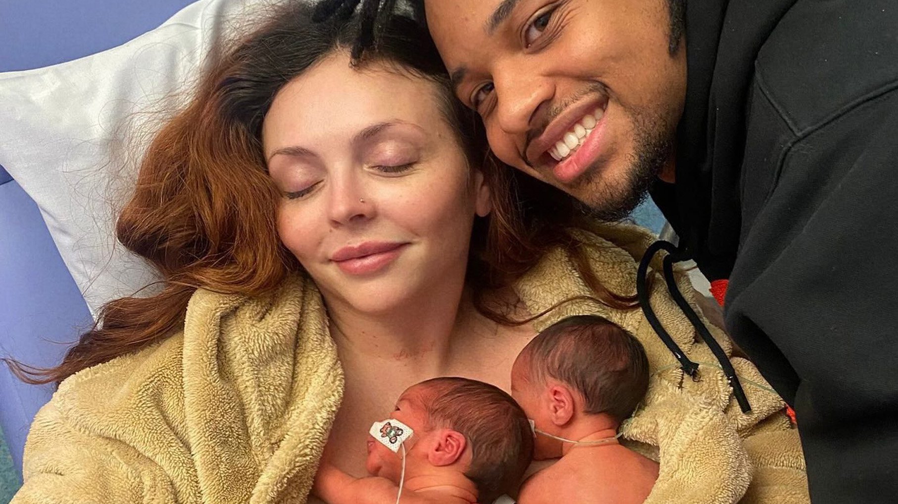 Jesy Nelson shares fresh look at newborn twins with heartbreaking admission