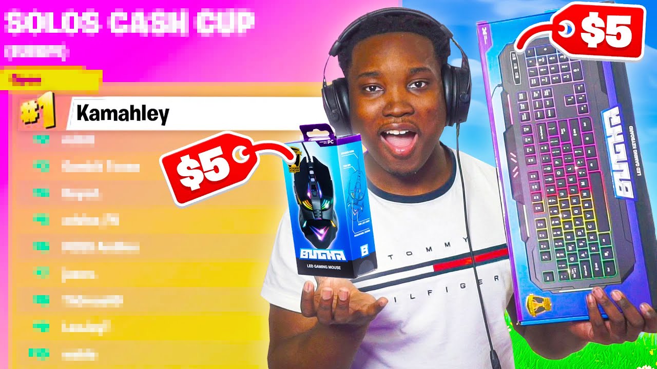 I Played A Solo Tournament With Bugha's Five Below Setup...