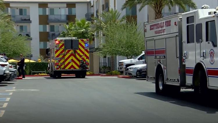 Fire crew saves worker trapped in Scottsdale trash chute