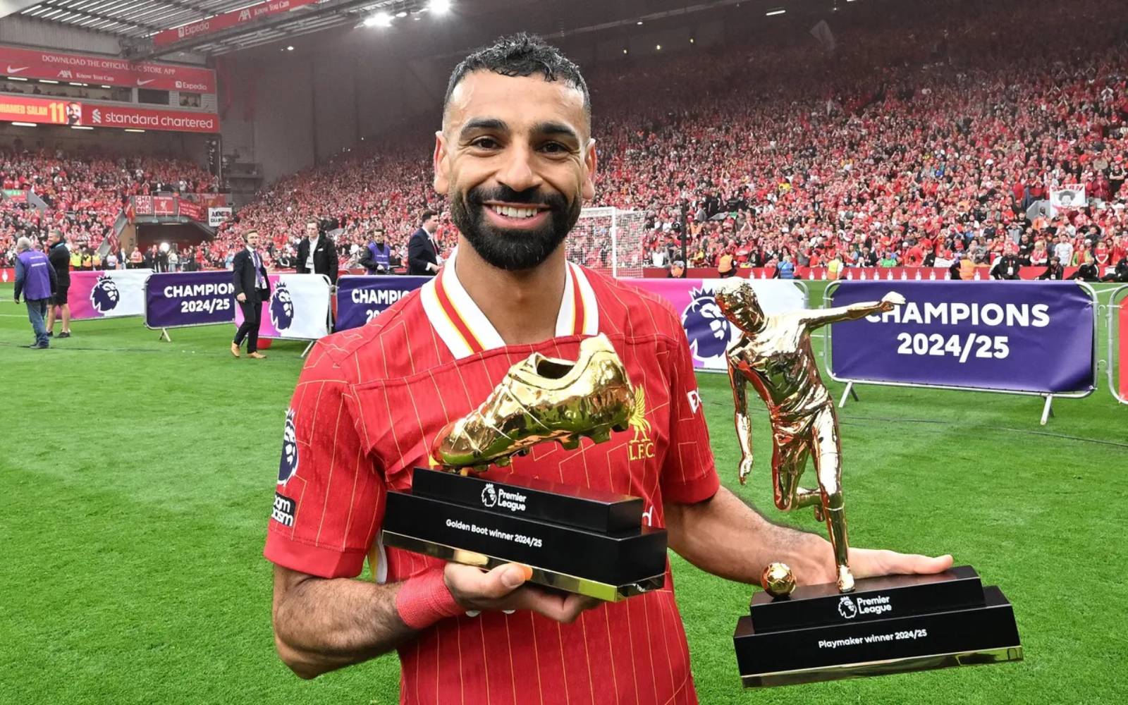 Salah matches Henry’s Golden Boot record with 4th win